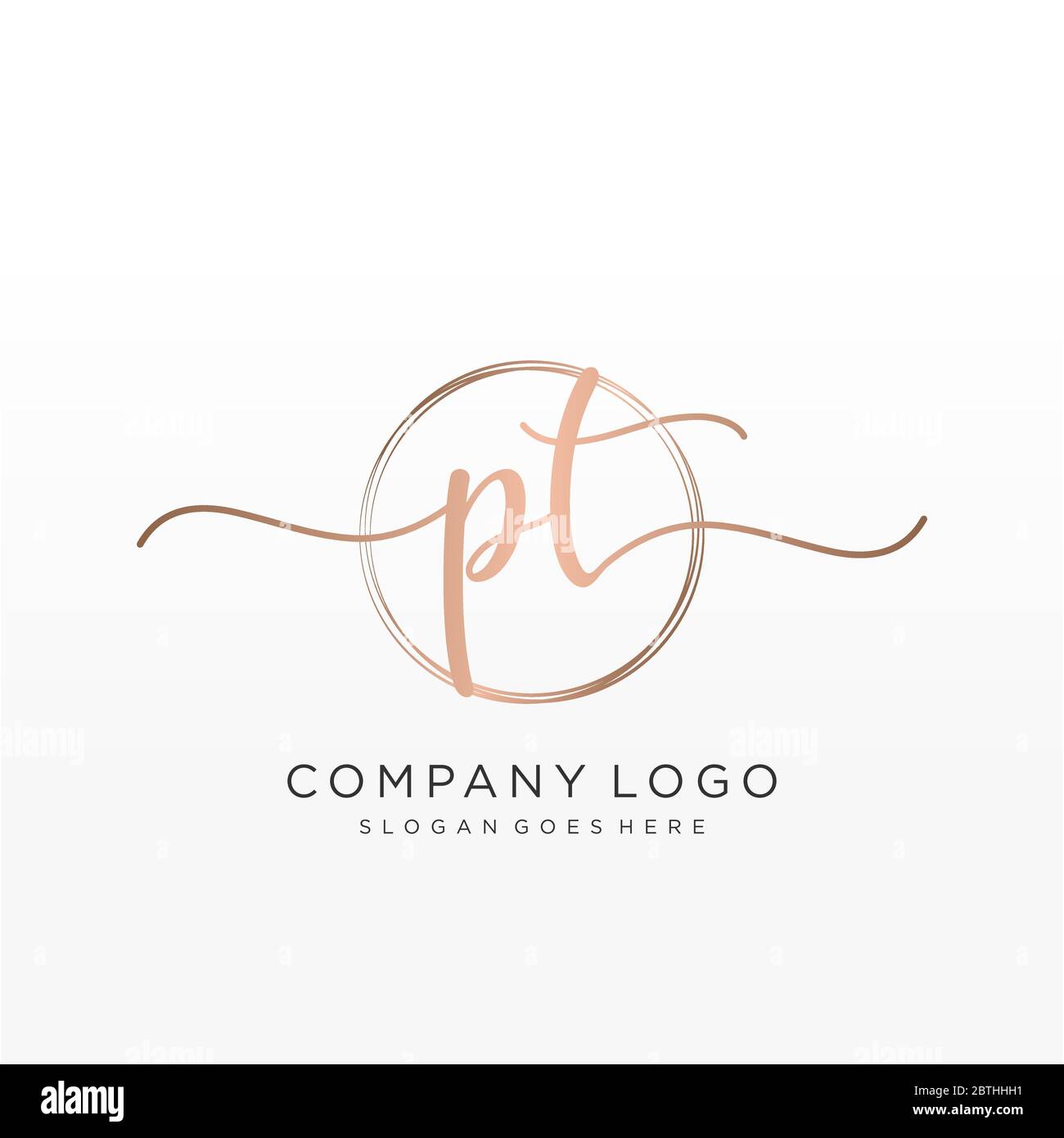 Initial pt logo Stock Vector Images - Alamy
