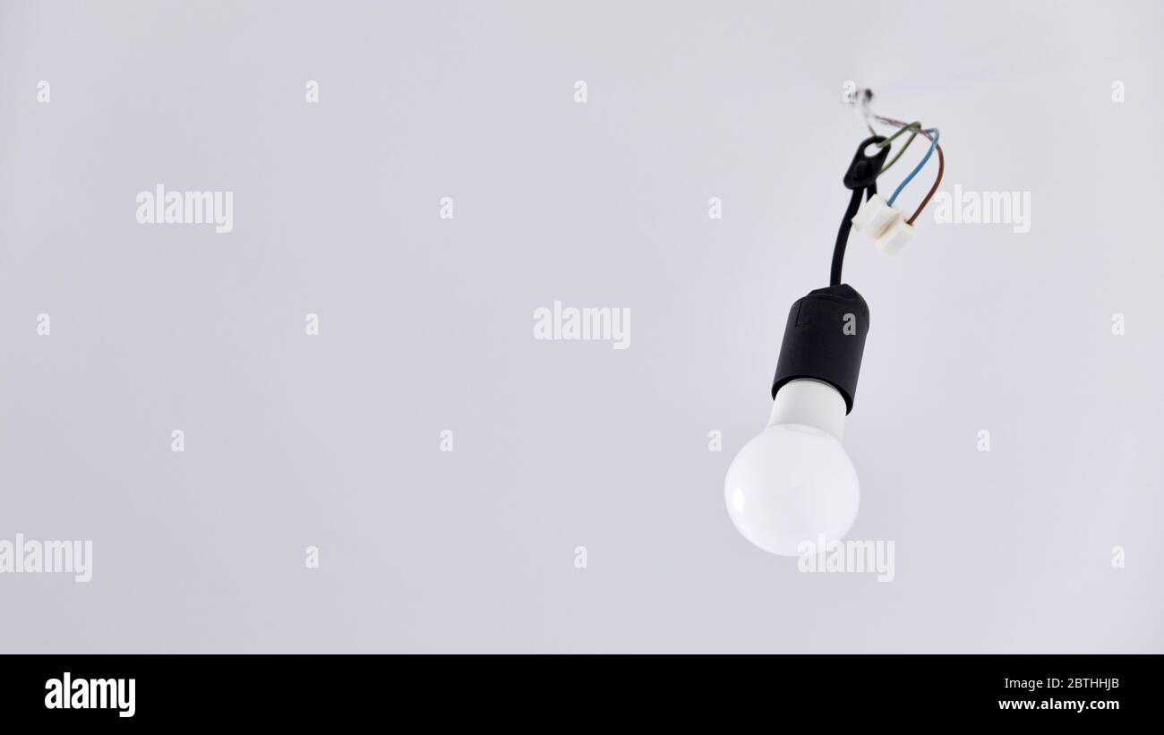 Light bulb room ceiling hi-res stock photography and images - Alamy