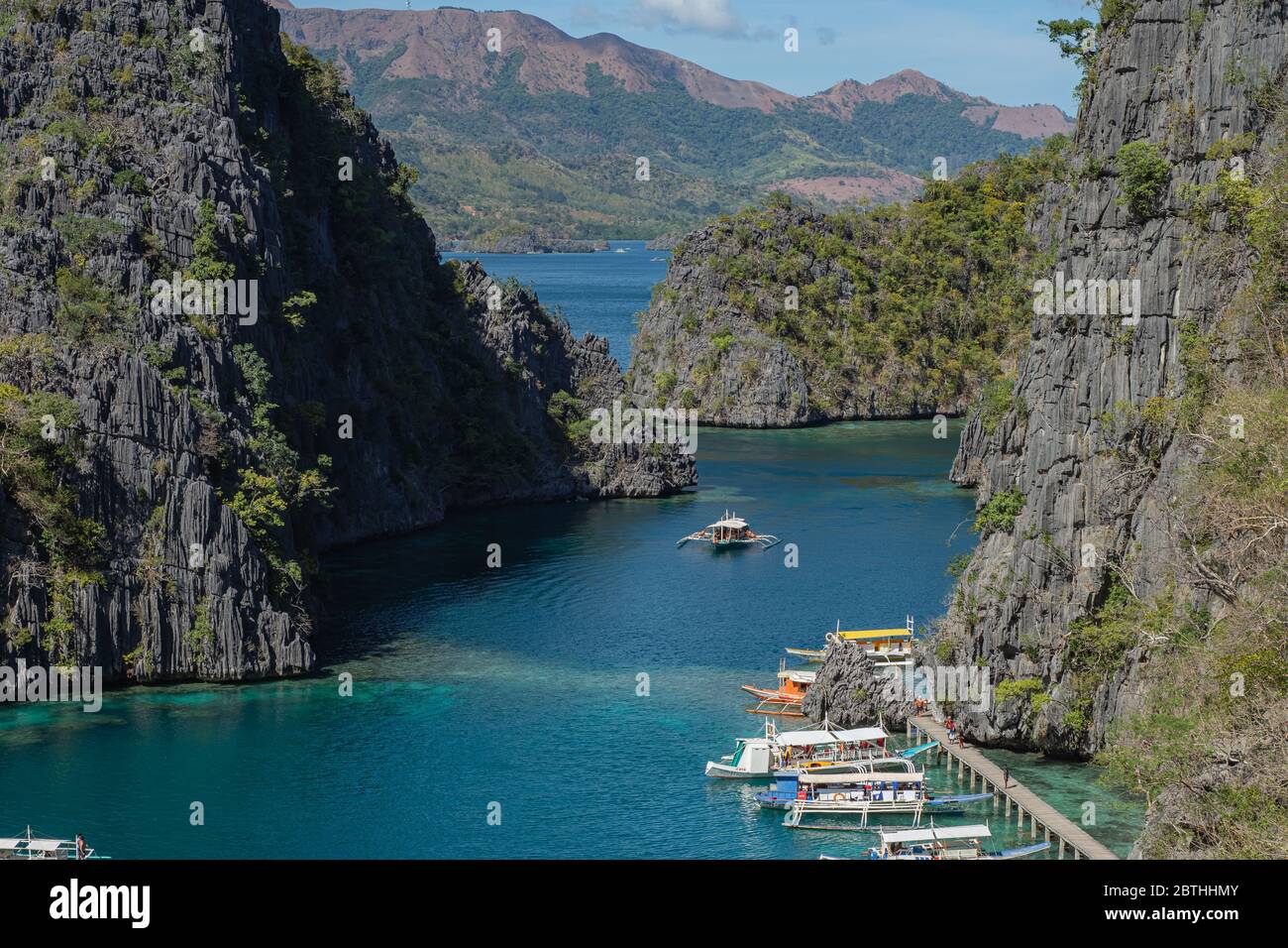 PANORAMIC TOP VIEW, BEACH VIEW FROM PHILIPPINES, PALAWAN, 2019 Stock ...