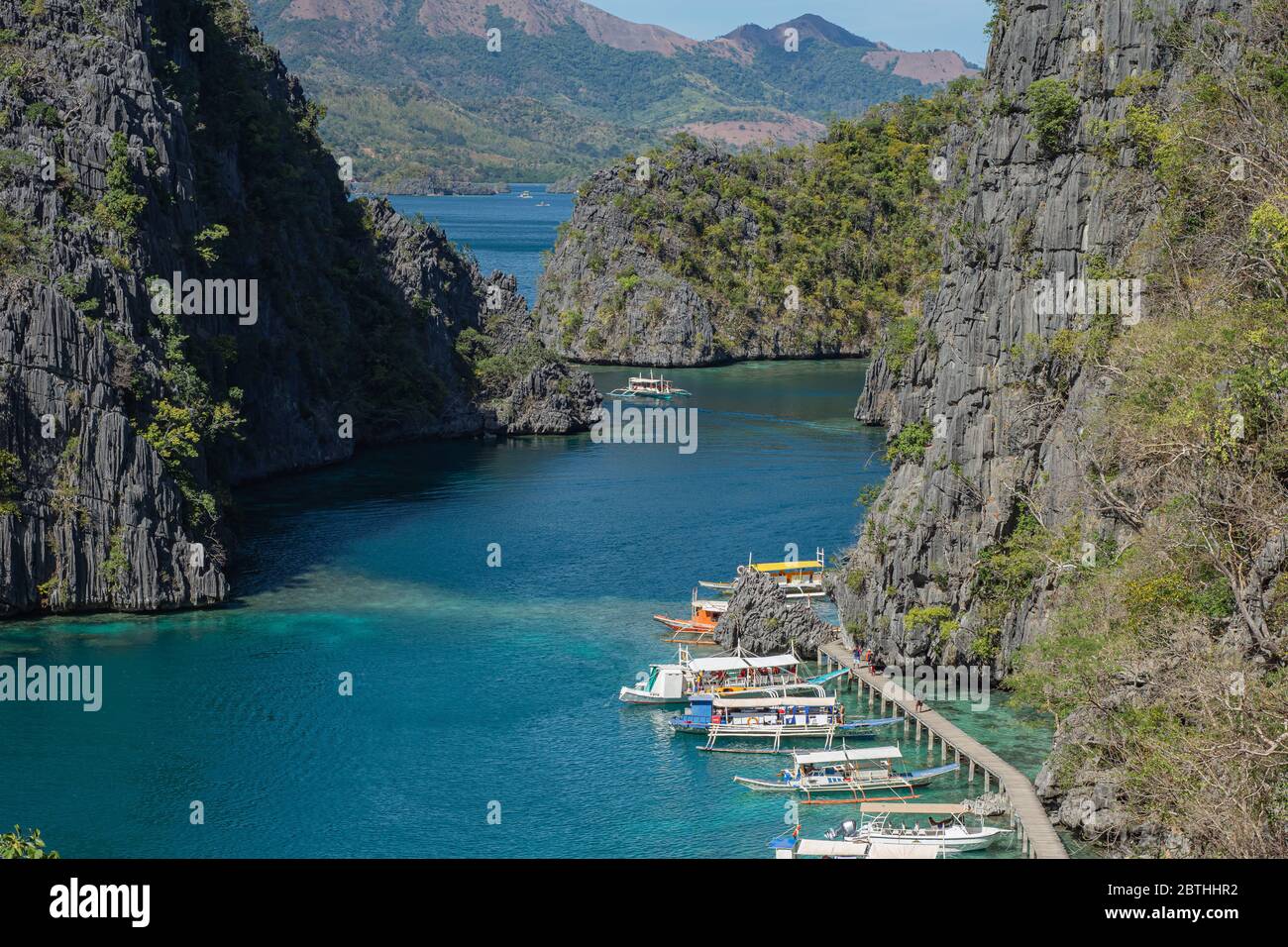 PANORAMIC TOP VIEW, BEACH VIEW FROM PHILIPPINES, PALAWAN, 2019 Stock ...