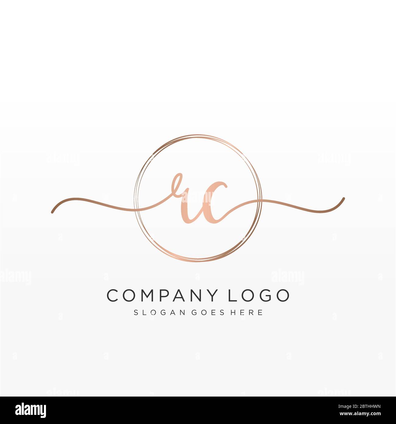 Rc initials logo hi-res stock photography and images - Alamy