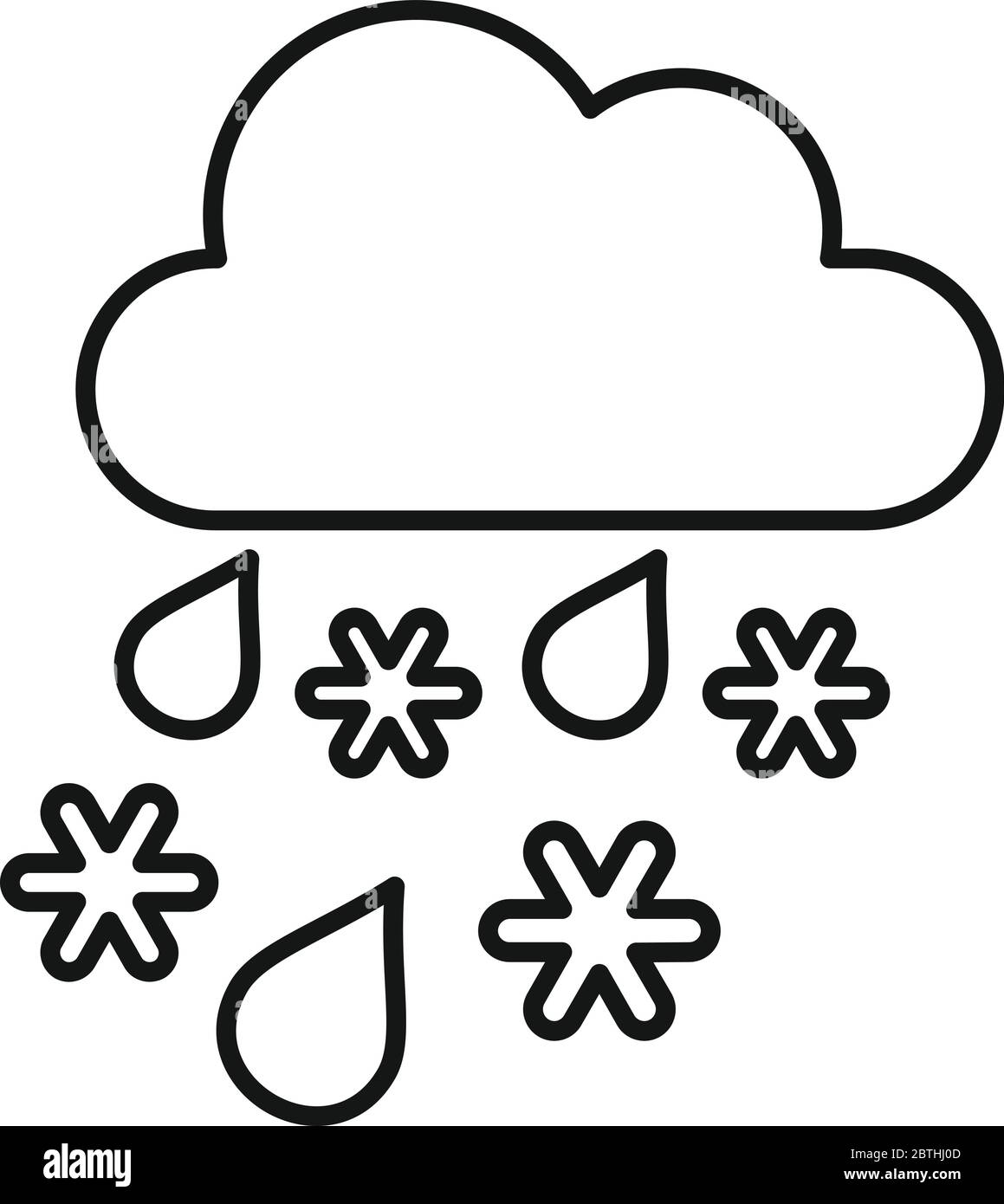 Swirl blizzard icon. Outline swirl blizzard vector icon for web design ...