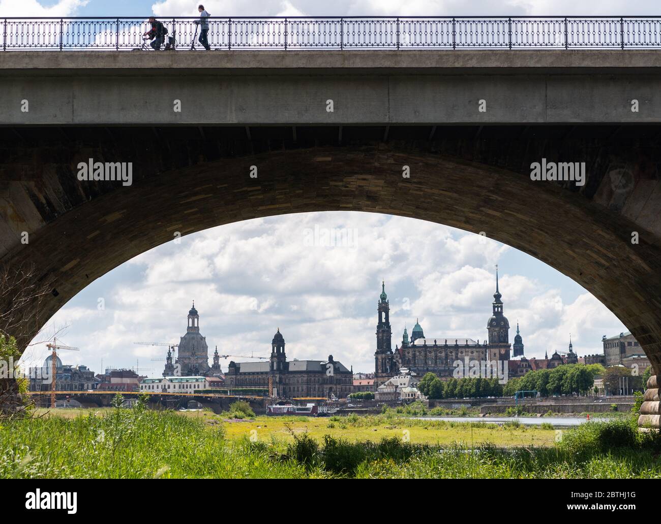 Dresden, Germany. 26th May, 2020. View through an arch of the ...