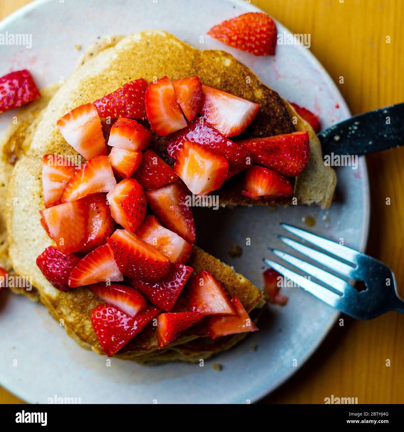 Stack of Pancakes Stock Photo - Alamy