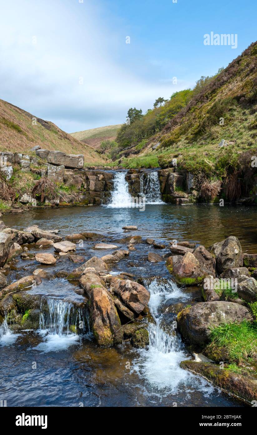River Dane waterfalls,Peak District National Park ,Stafford-shire ...