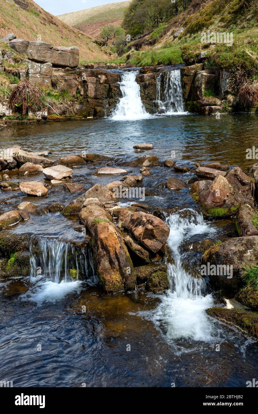 River Dane waterfalls,Peak District National Park ,Stafford-shire ...