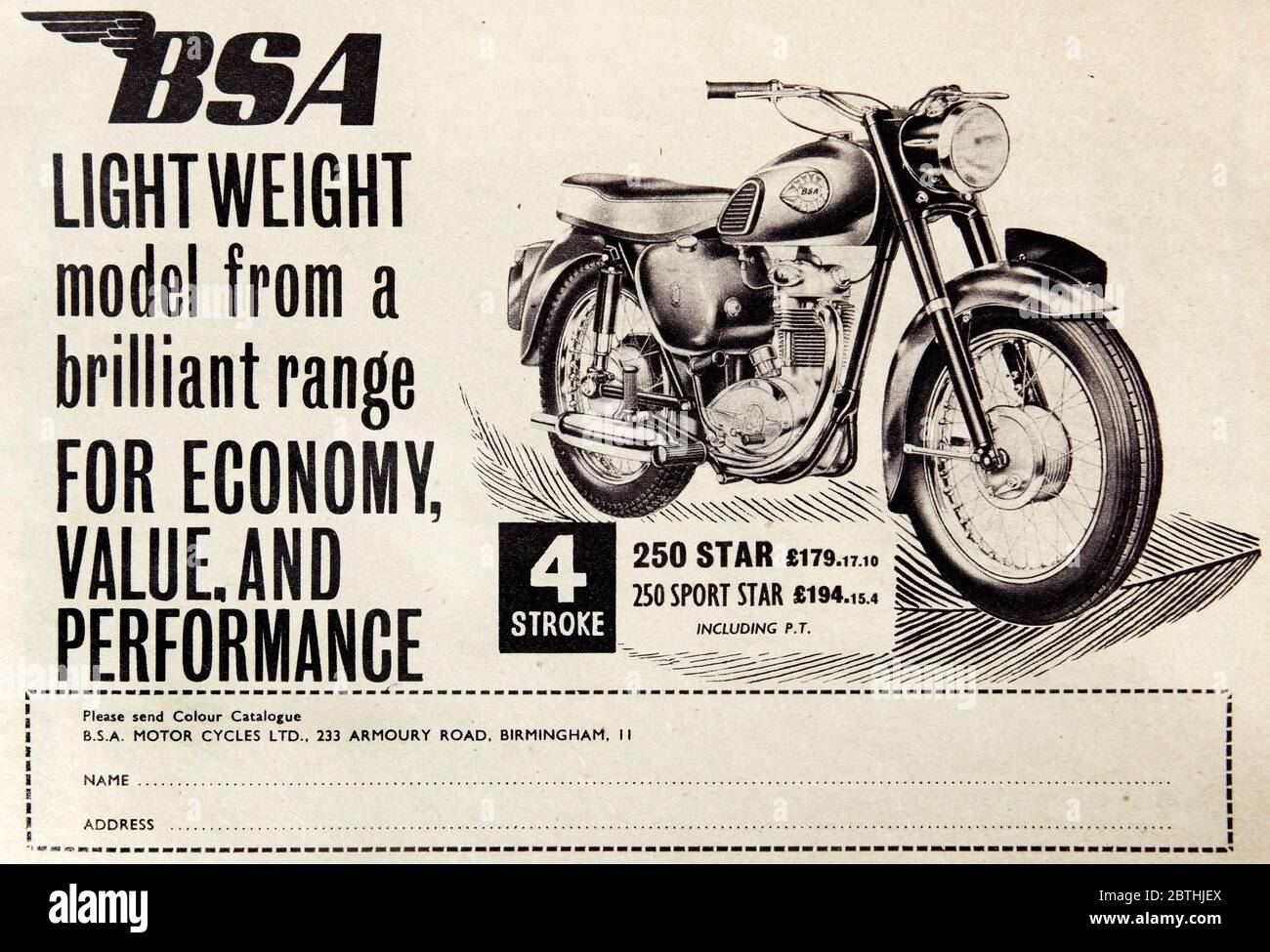 Bsa Motorcycle 250