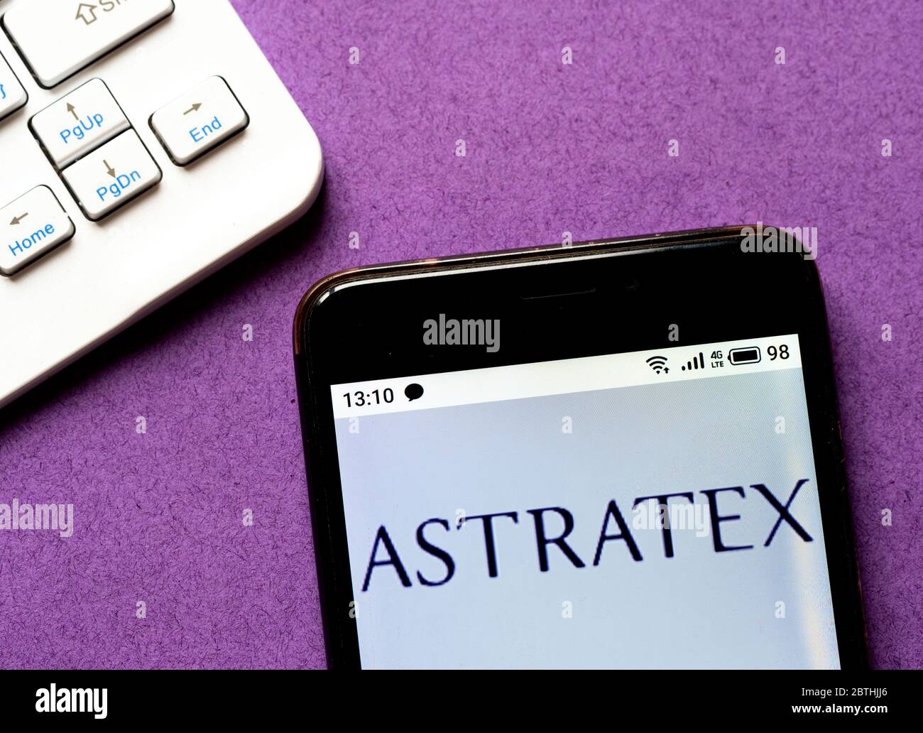 In this photo illustration e-commerce Astratex logo is seen displayed ...
