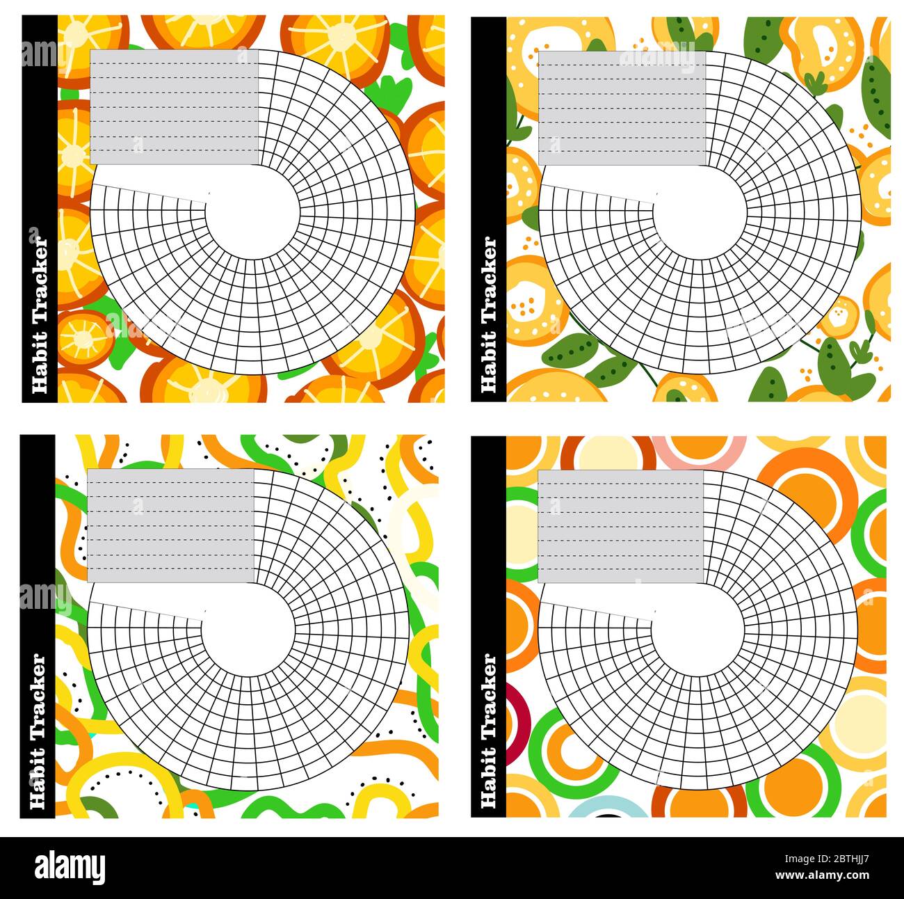 habits tracker, bullet magazine. Tracker template for day planning ...