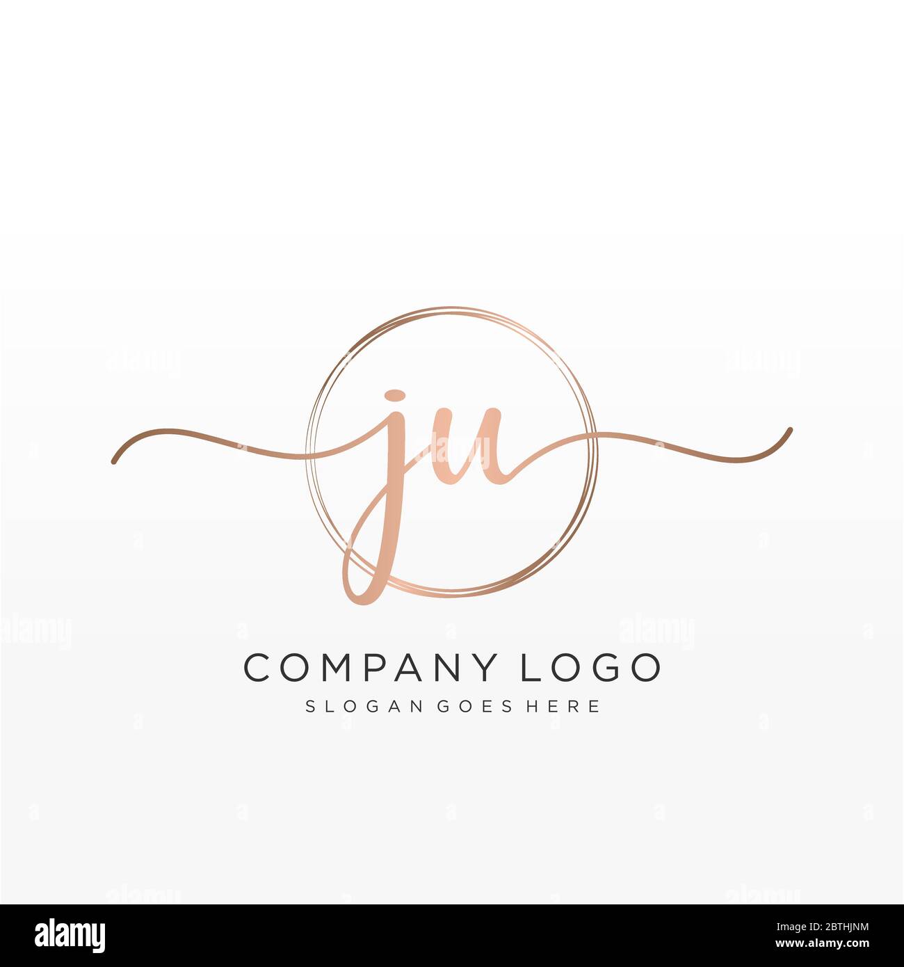 Ju modern logo hi-res stock photography and images - Alamy