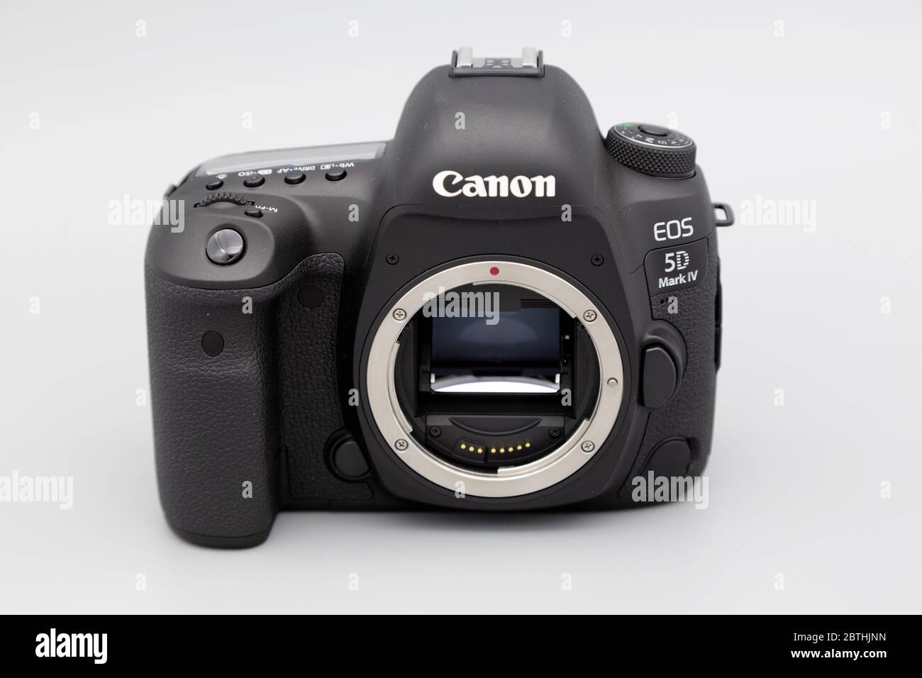 A Canon 5D Mark IV camera body. It is a full-frame digital single lens ...