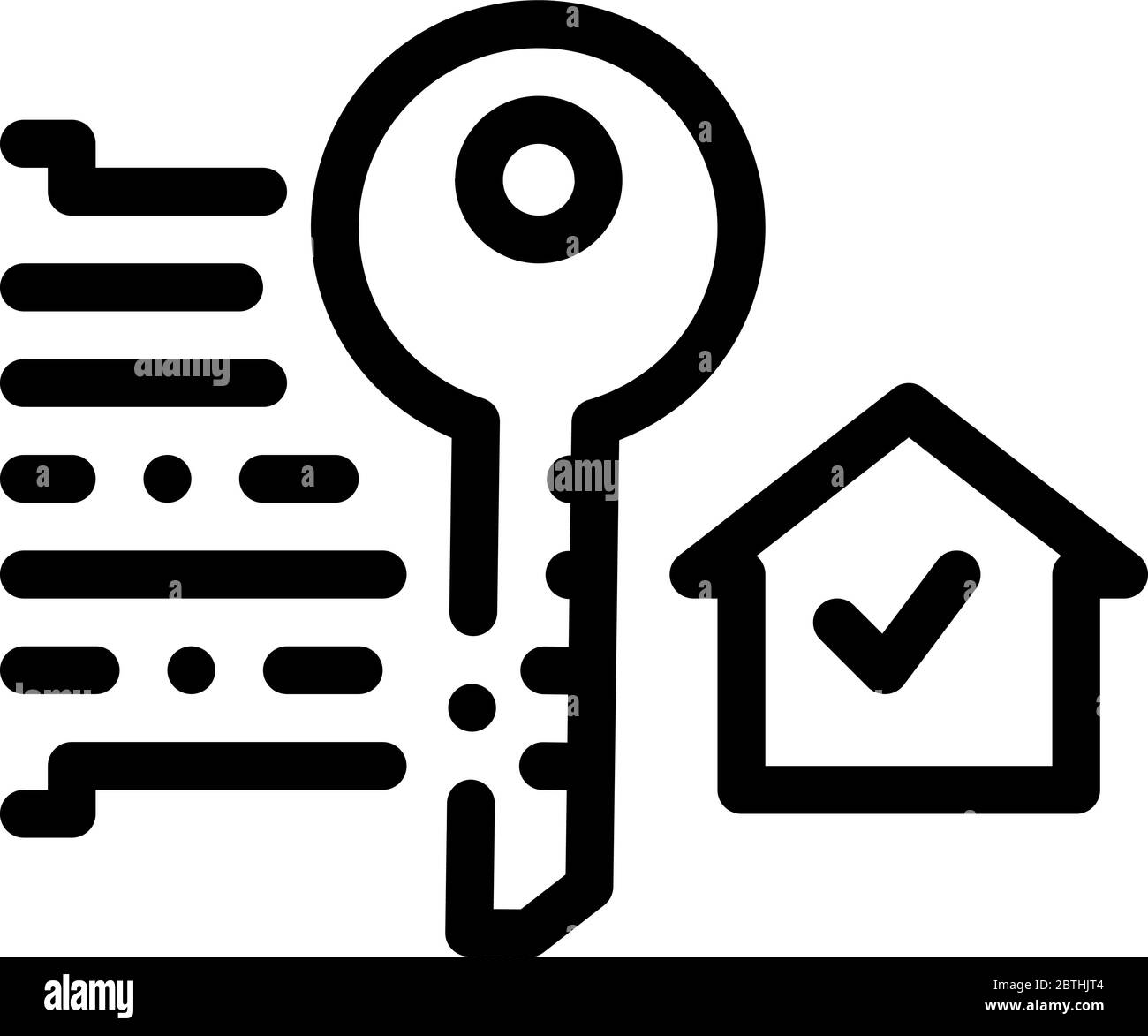 security key icon vector outline illustration Stock Vector Image & Art ...