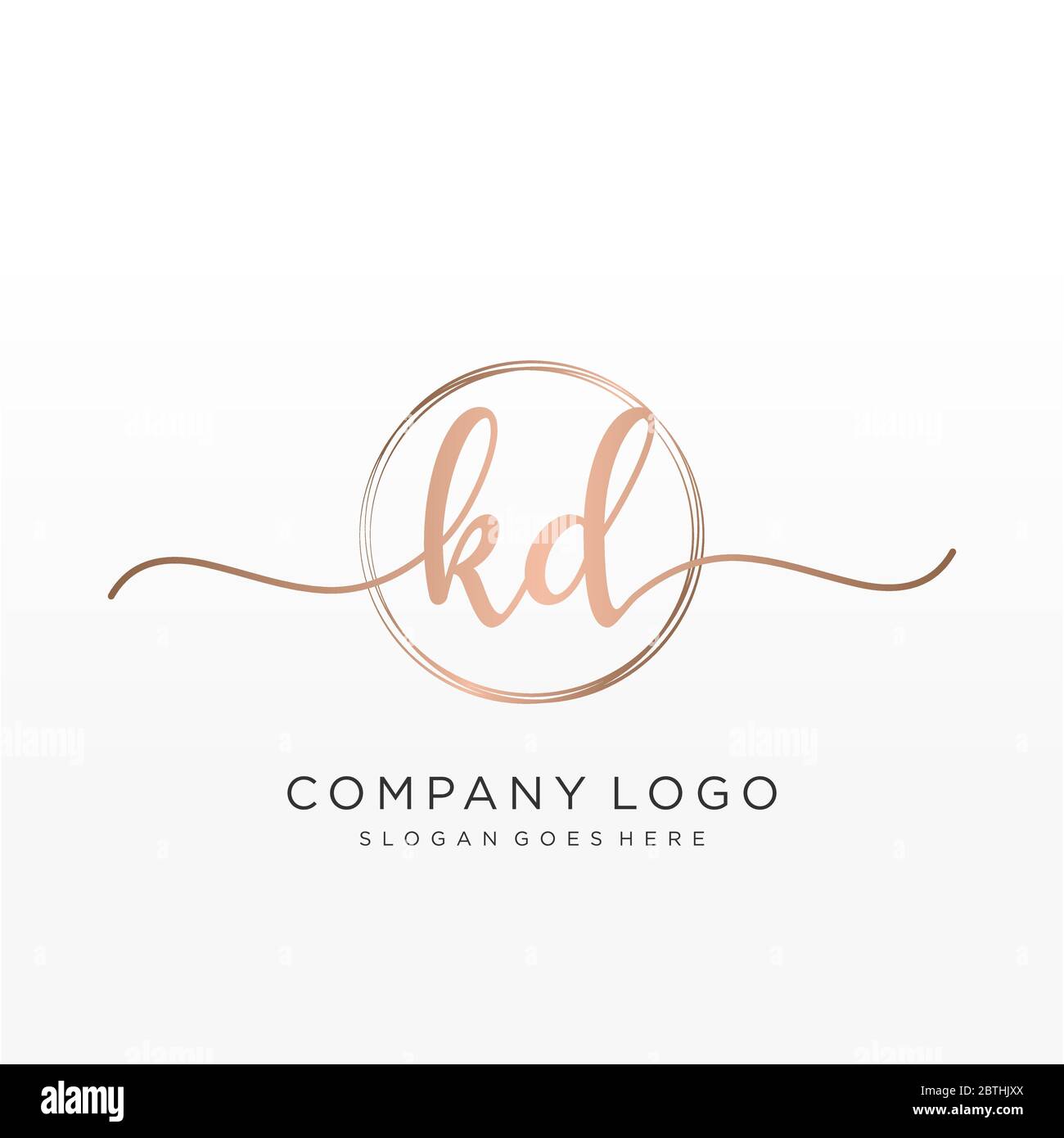 Kd initials logo Stock Vector Images - Alamy