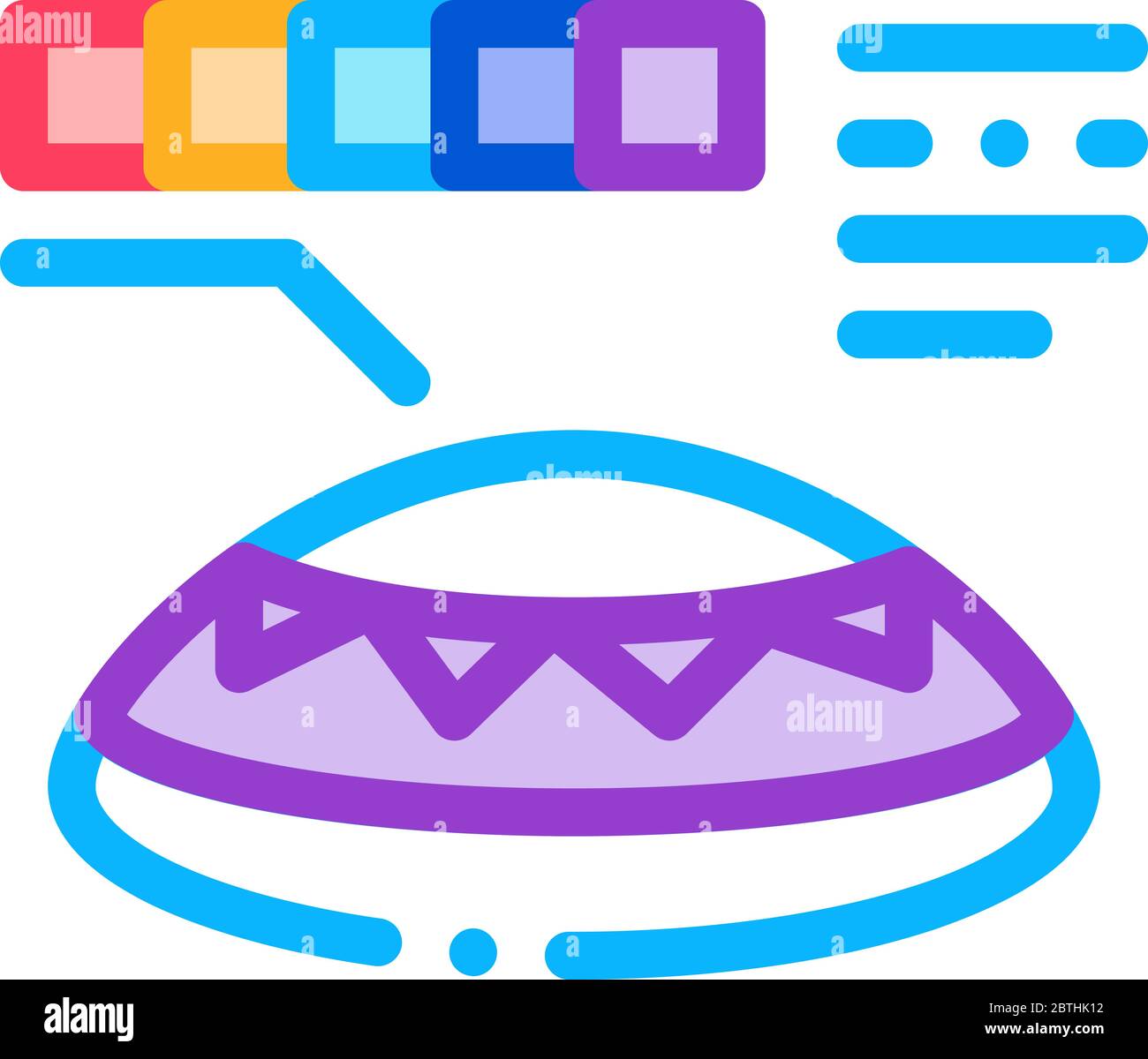 lens color selection icon vector outline illustration Stock Vector ...