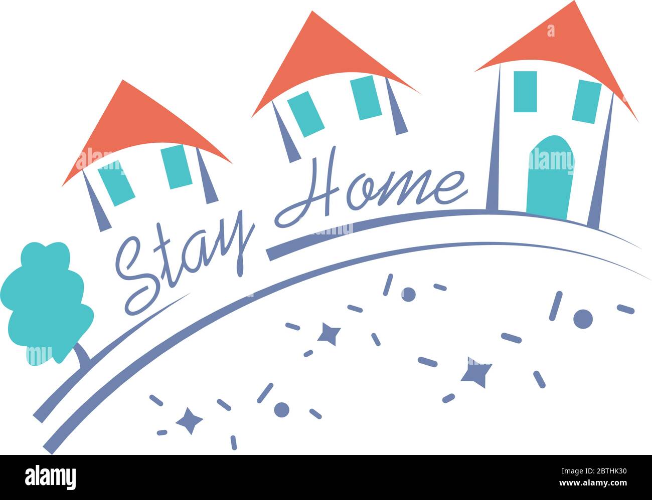 stay at home, awareness social media campaign and coronavirus ...