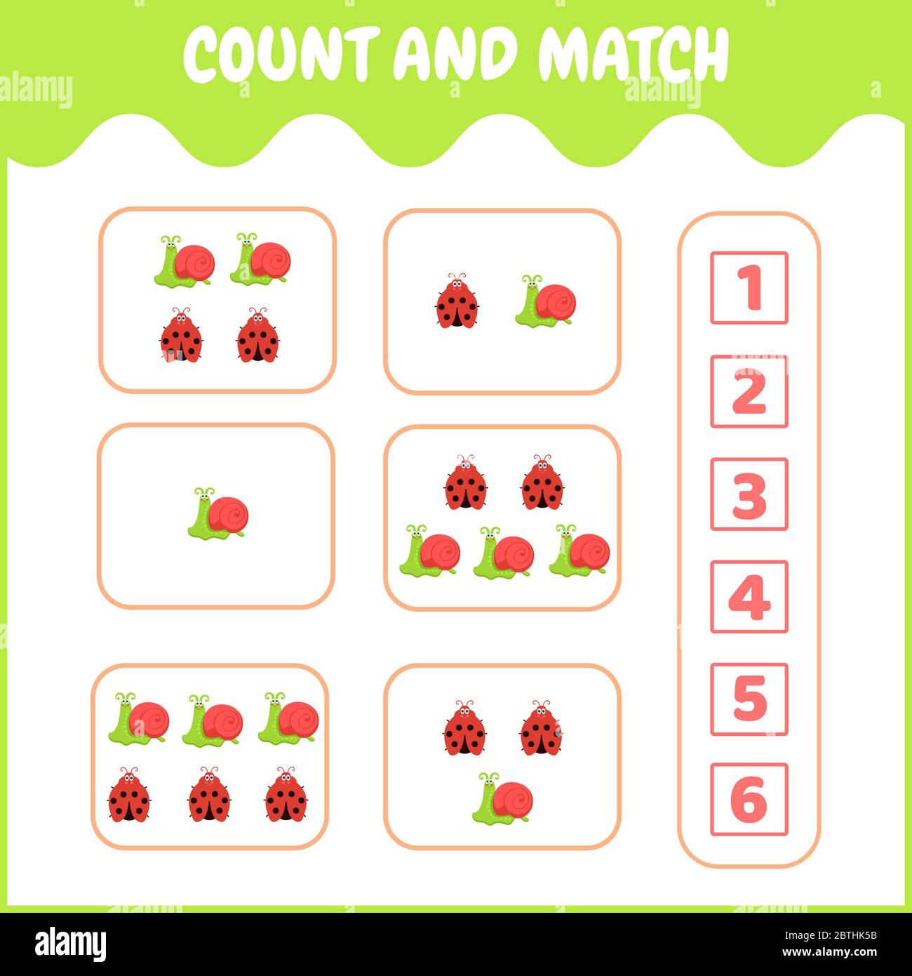Counting Game for Preschool Children Stock Vector Image & Art - Alamy
