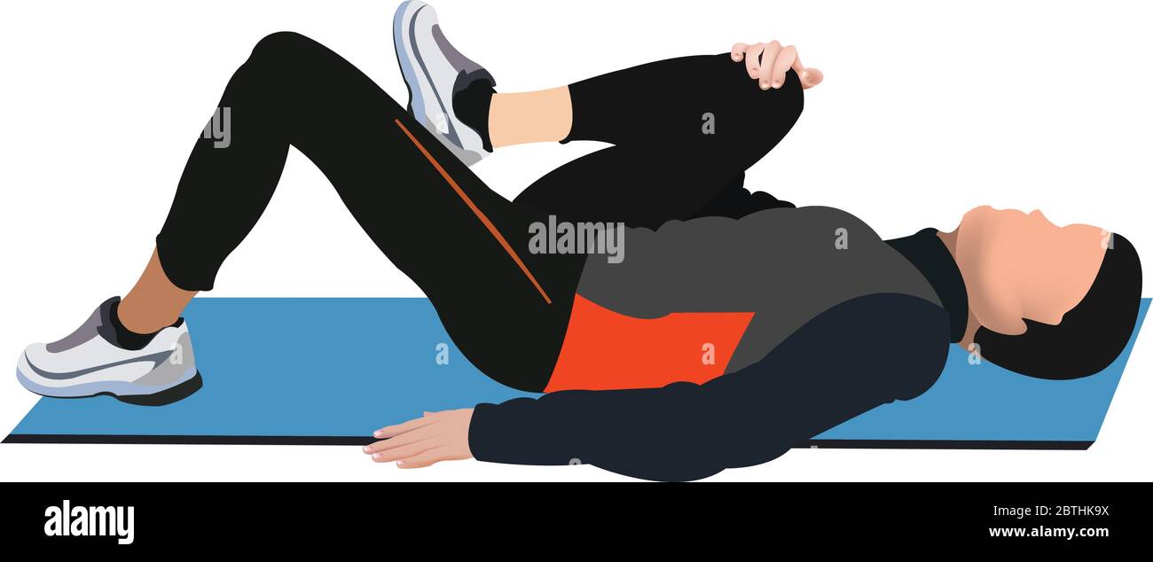 Man postural gymnastics hi-res stock photography and images - Alamy
