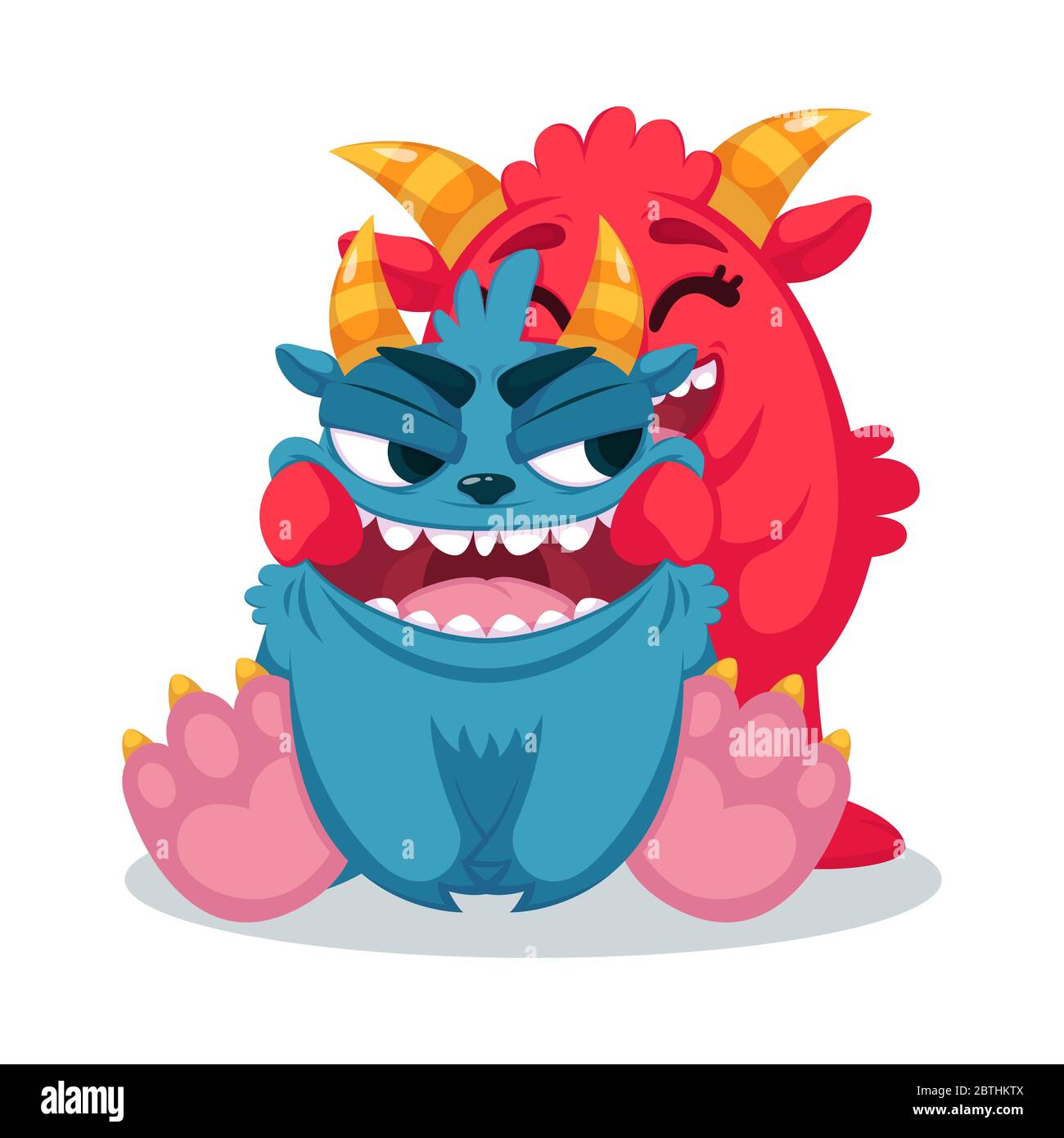 Angry demon Stock Vector Images - Alamy