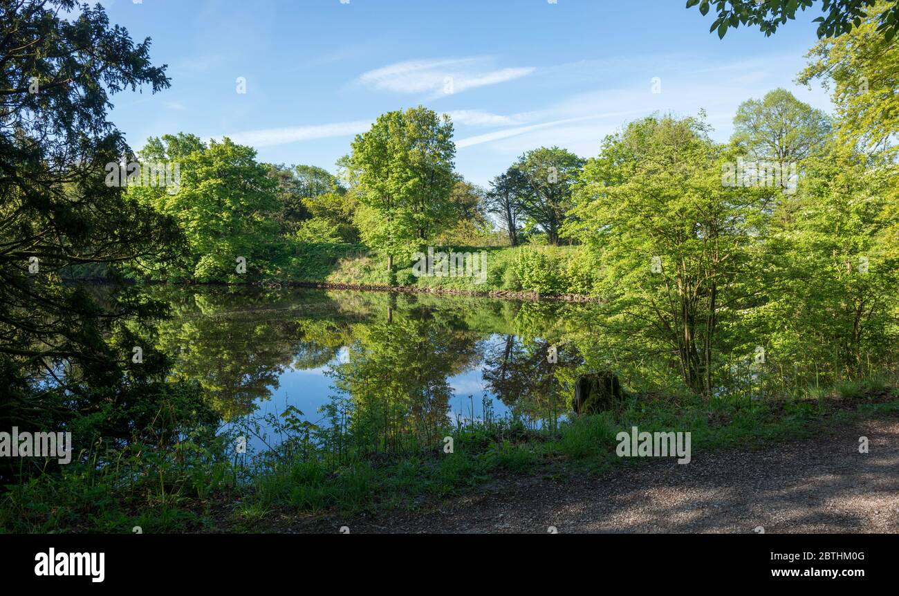 The Lake on the Ingleborough Estate Nature Trail near Clapham ...