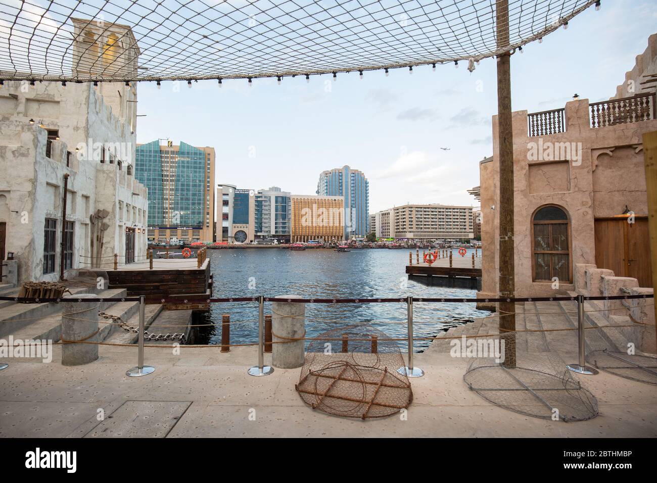 Al Seef historic district in Dubai, United Arab Emirates Stock Photo ...
