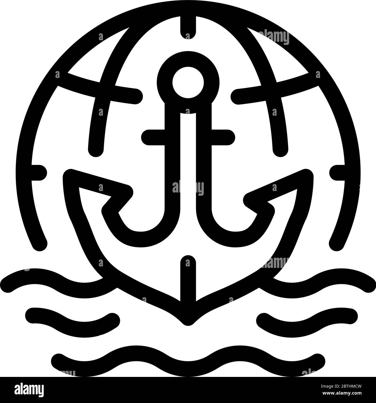 hydrology science icon vector outline illustration Stock Vector Image ...