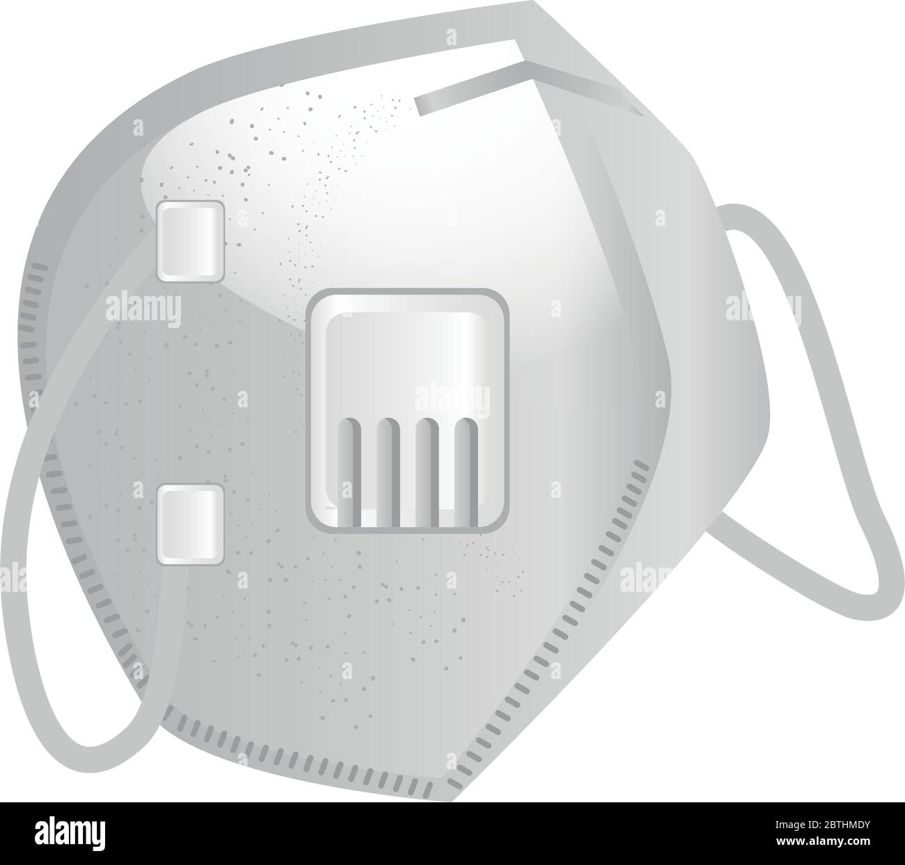 industrial face mask n95 on white background vector illustration design ...