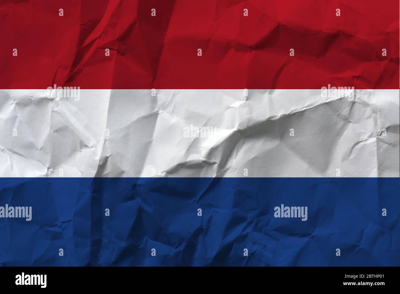 Netherlands national flag on crumpled paper Stock Photo - Alamy