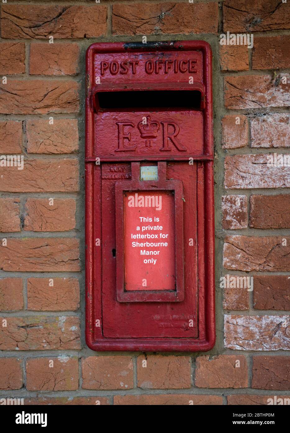 Wall-mounted post box now a private letterbox for Sherbourne Manor ...