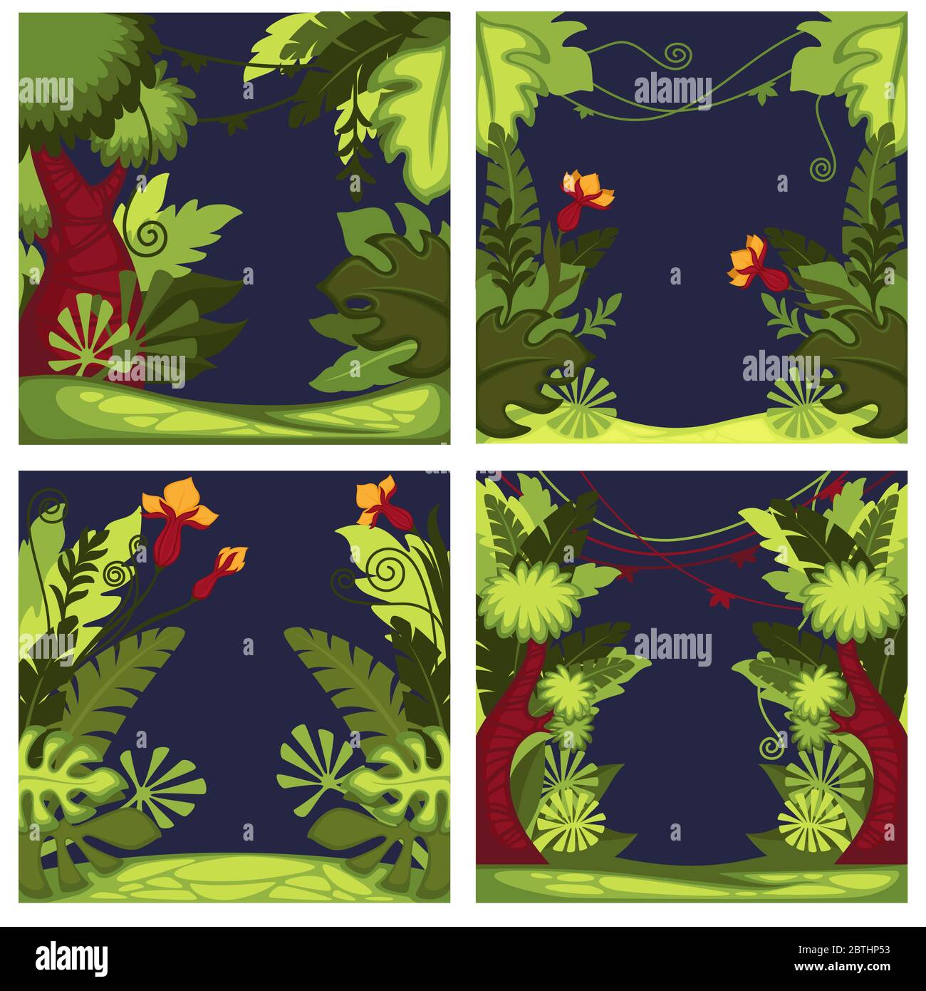 Tropical plants natural beach forest Cut Out Stock Images & Pictures ...