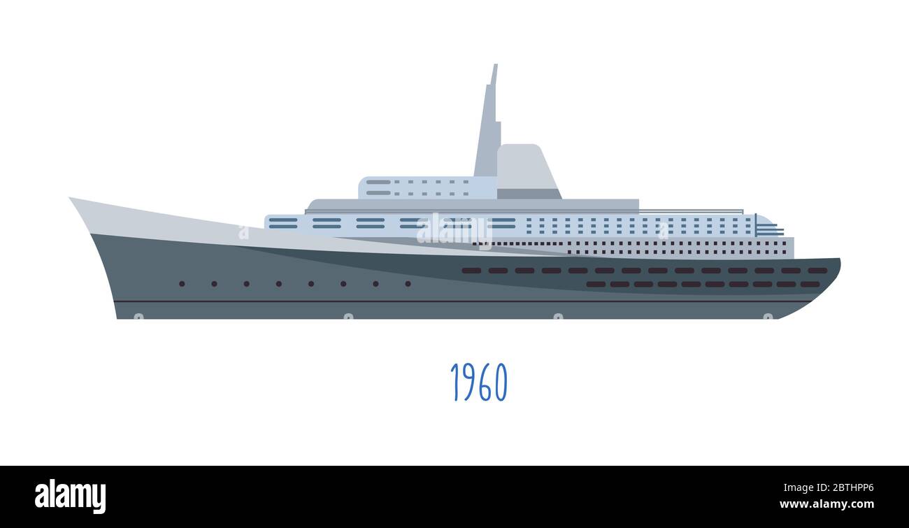 The evolution of the cargo vessel Cut Out Stock Images & Pictures - Alamy
