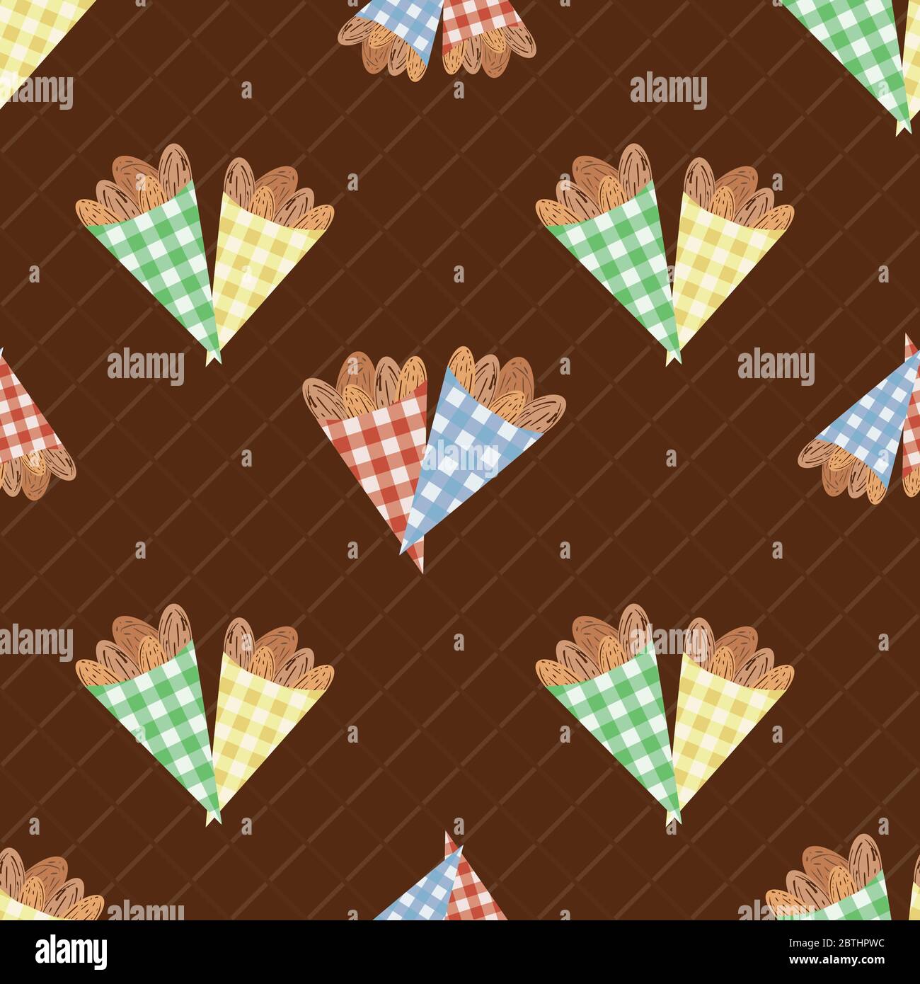 Bags of nuts Stock Vector Images - Alamy
