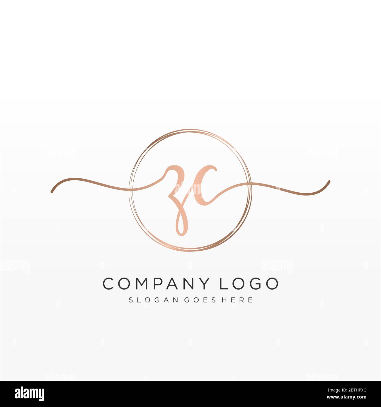 Zc initials logo hi-res stock photography and images - Alamy