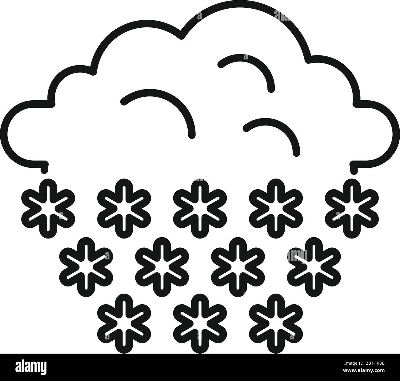 Air blizzard icon. Outline air blizzard vector icon for web design ...
