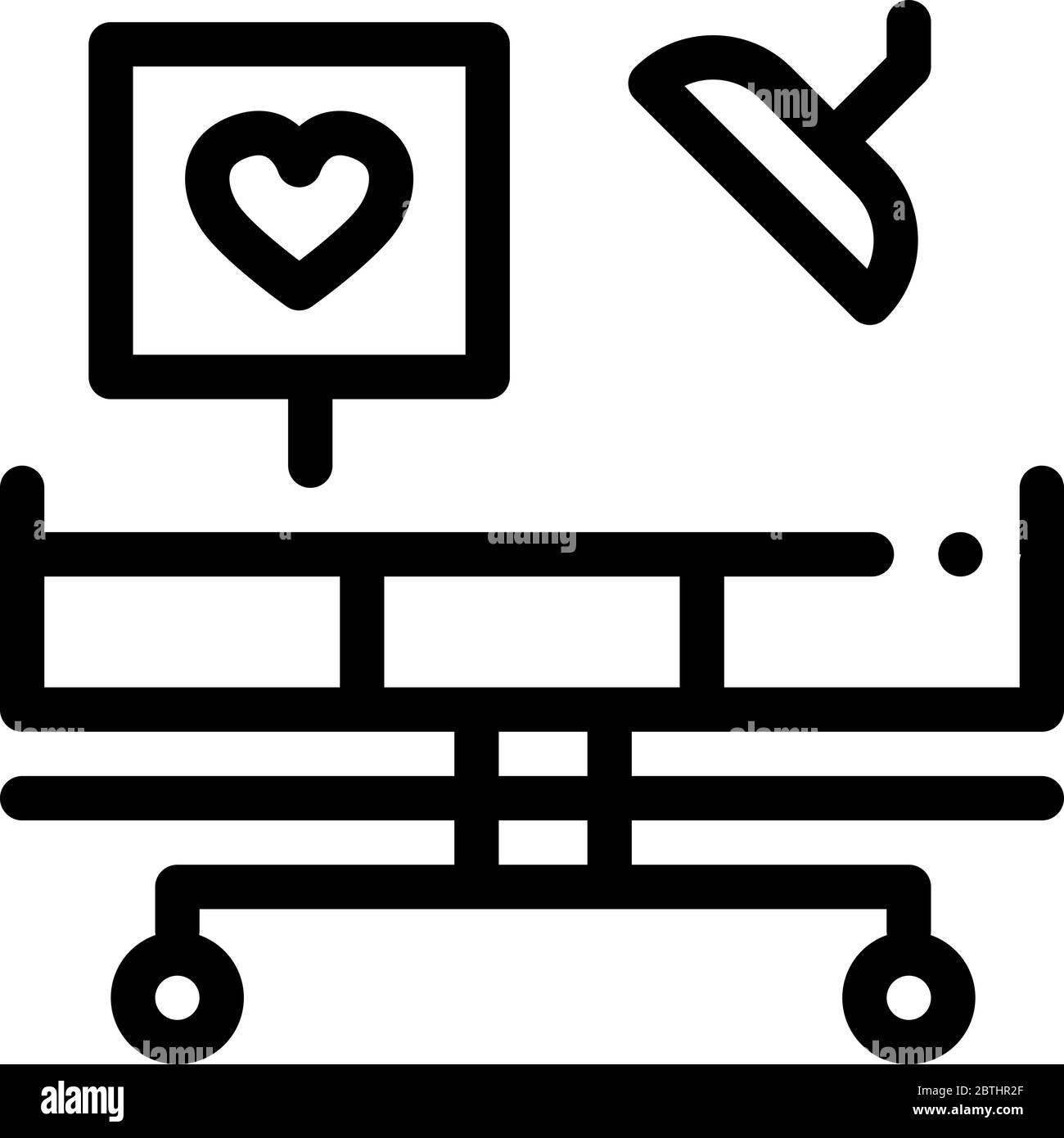 surgeon medical table icon vector outline illustration Stock Vector ...