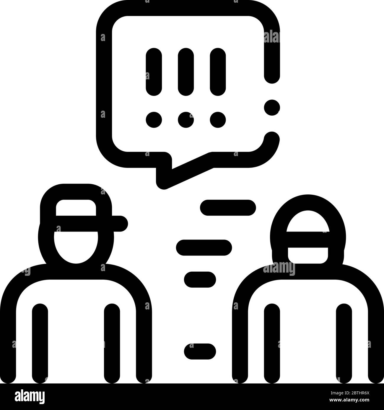 policeman caught criminal icon vector outline illustration Stock Vector ...