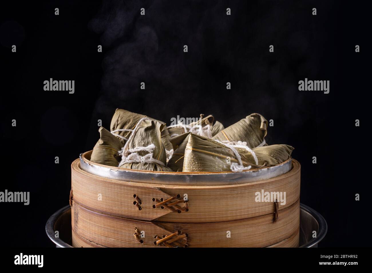 Rice dumpling, zongzi - Bunch of Chinese traditional cooked food on ...