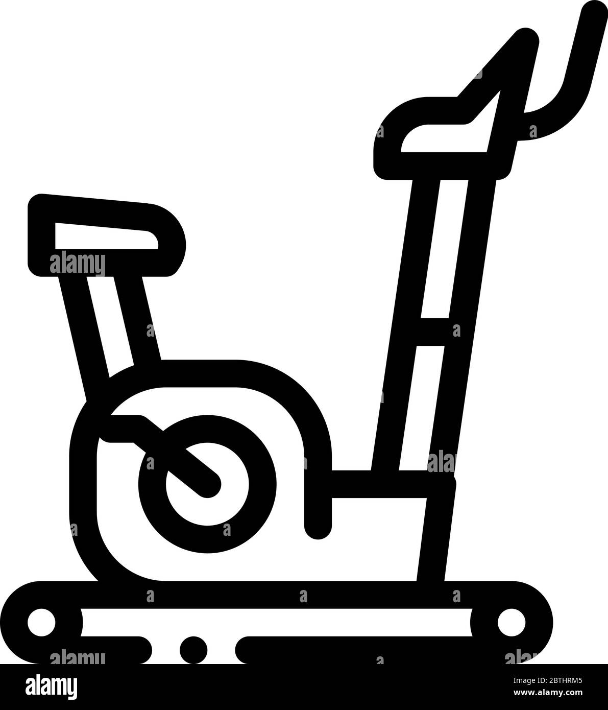 exercise bike icon vector outline illustration Stock Vector Image & Art ...