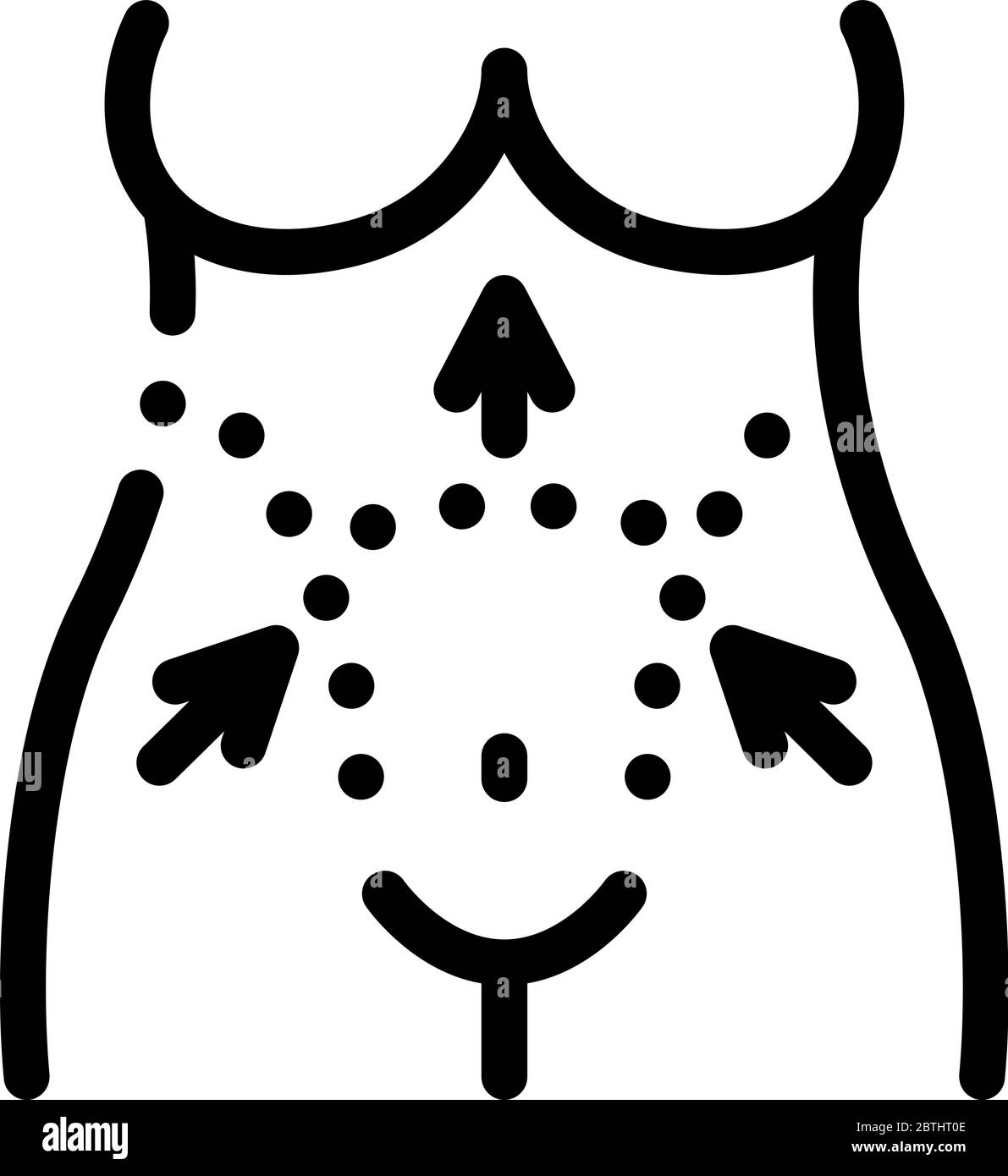 tummy tuck icon vector outline illustration Stock Vector Image & Art ...