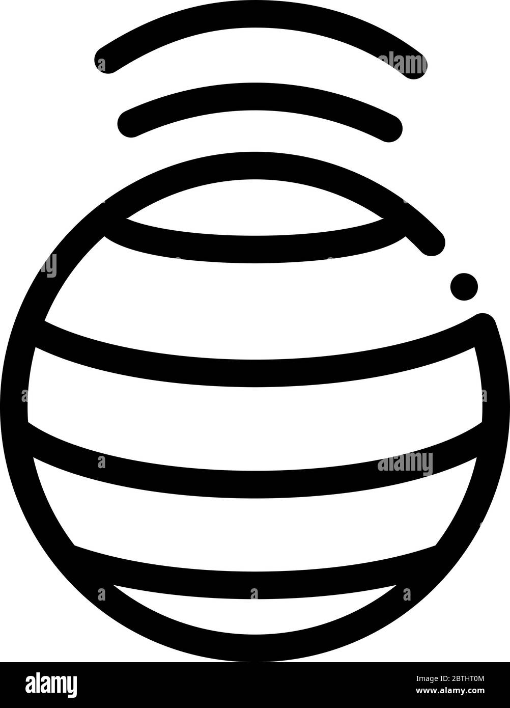 spinning ball icon vector outline illustration Stock Vector Image & Art ...