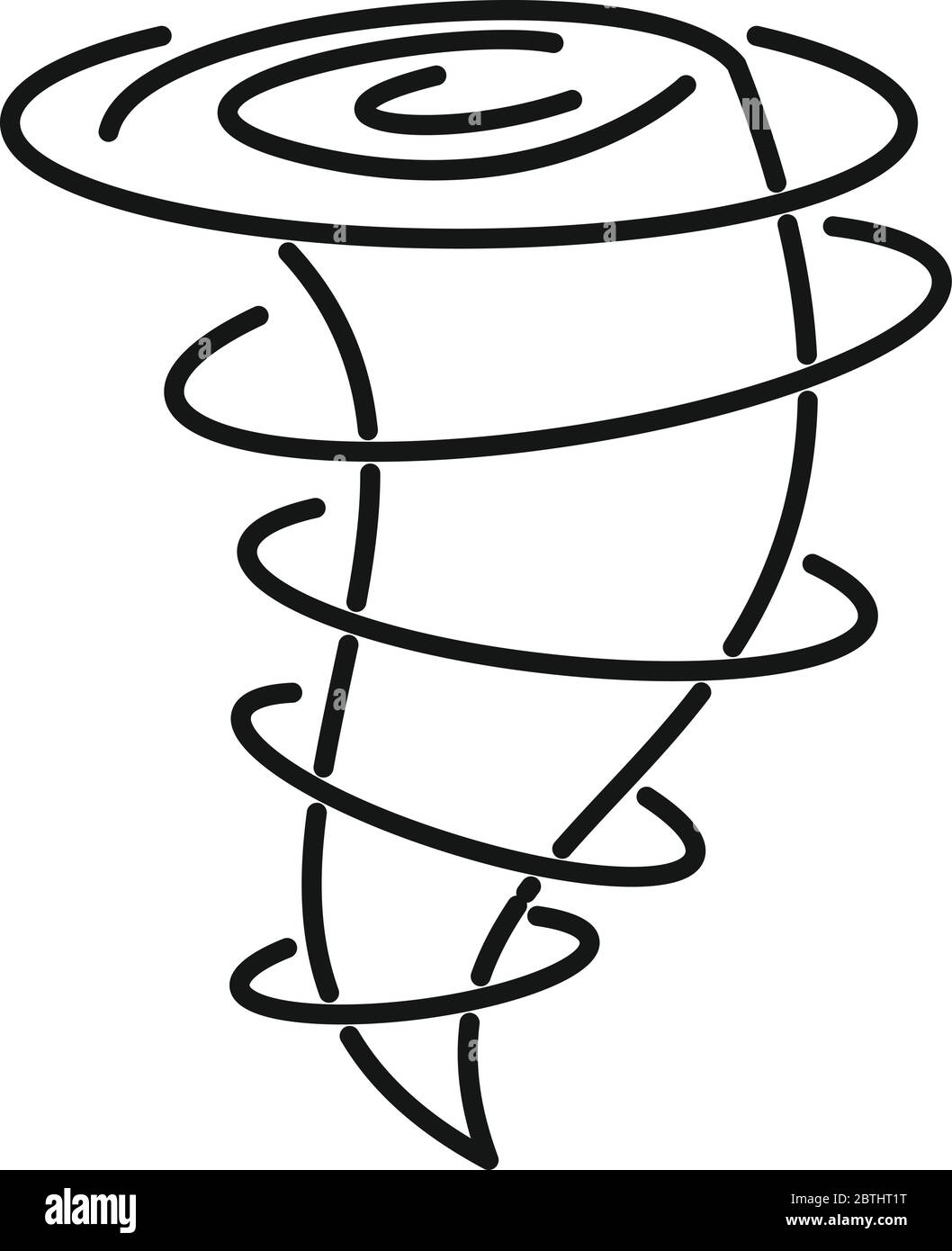 Cold blizzard icon. Outline cold blizzard vector icon for web design ...