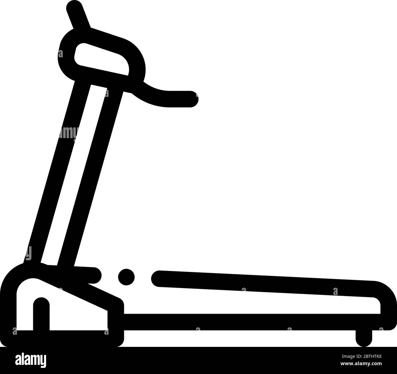 sports treadmill icon vector outline illustration Stock Vector Image ...
