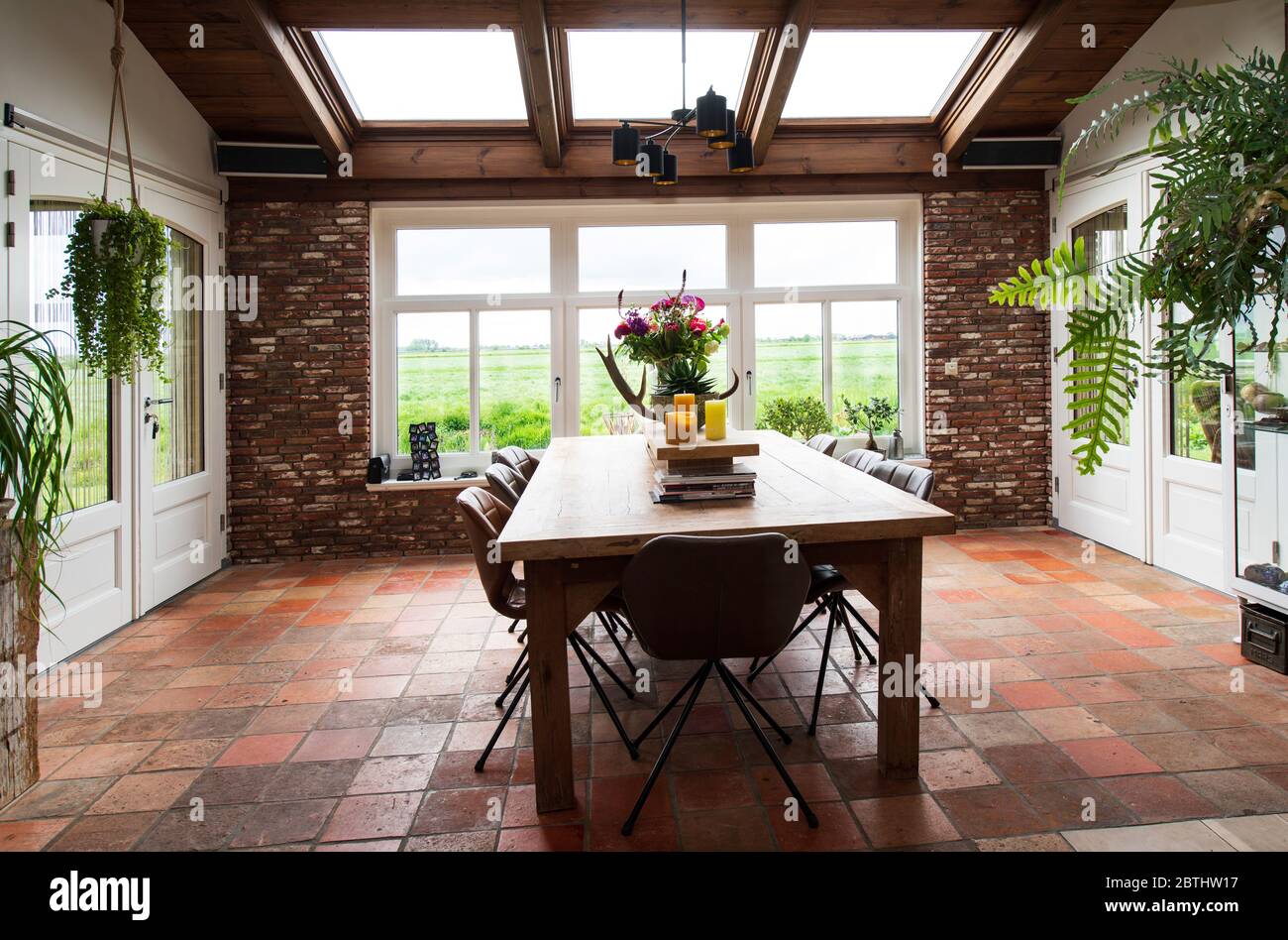 DUTCH COUNTRY HOUSE EXTERIOR INTERIOR Stock Photo - Alamy