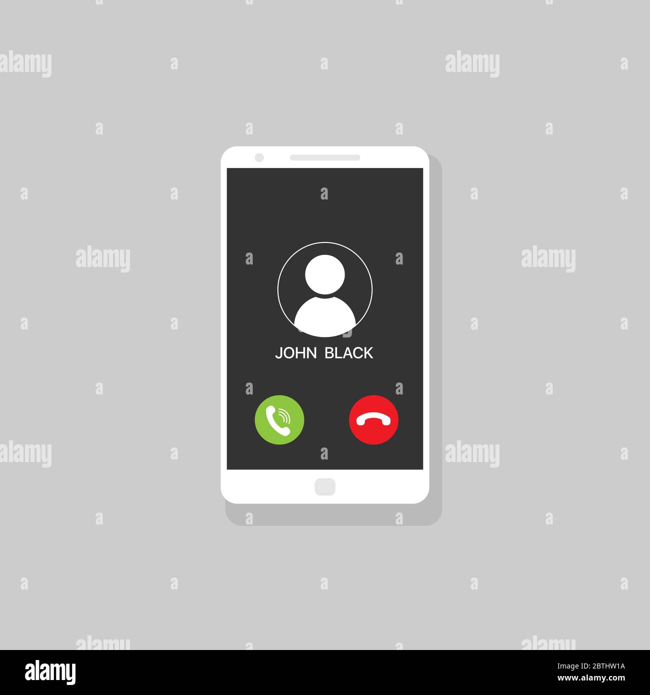 Iphone incoming call Stock Vector Images - Alamy
