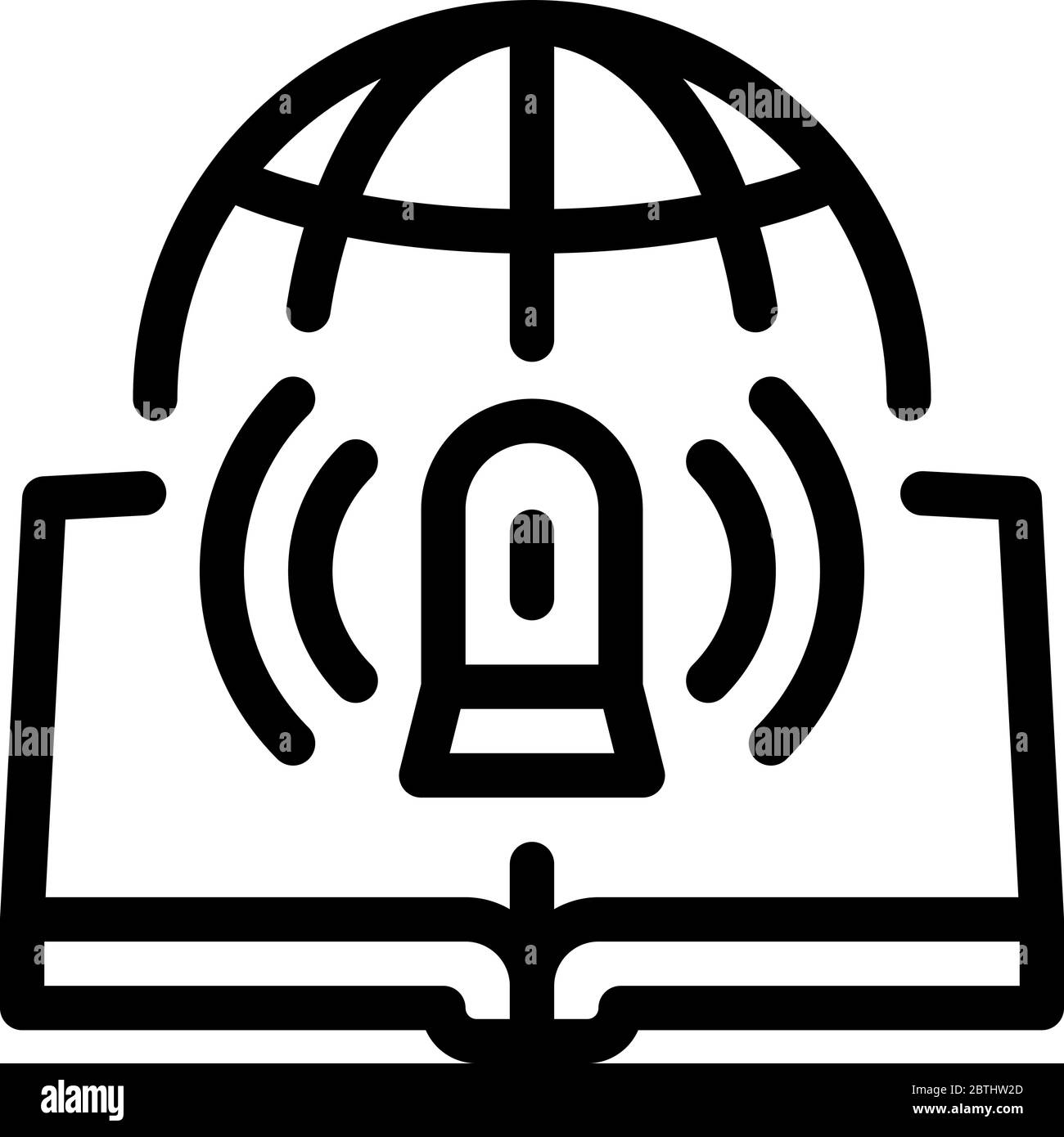 environmental management icon vector outline illustration Stock Vector ...