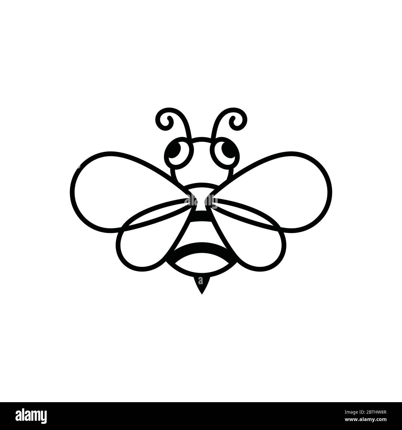 Bee vector icon illustration design template Stock Vector Image & Art ...