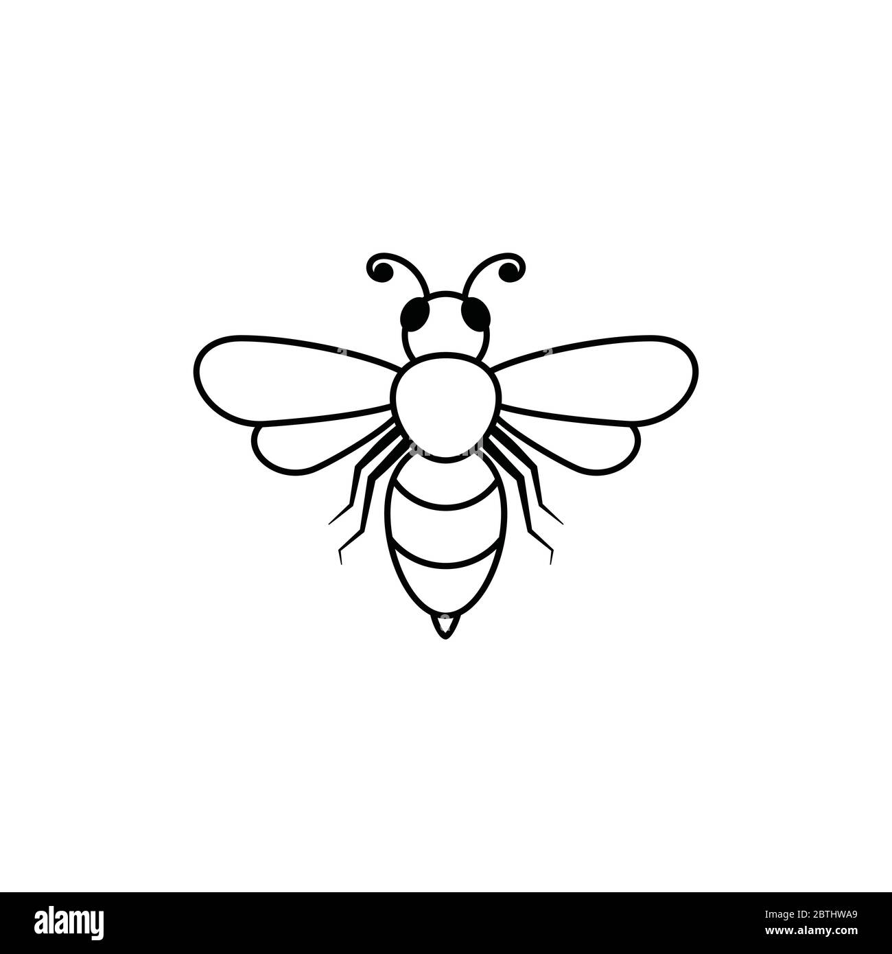 Bee vector icon illustration design template Stock Vector Image & Art ...