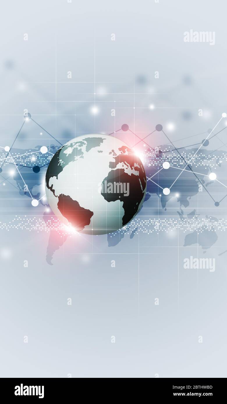 digital web contacts abstract technology communication banner Stock ...