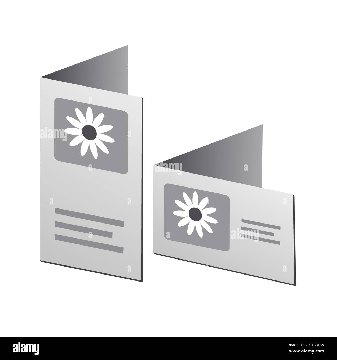 Empty white greeting cards Stock Vector Images - Alamy