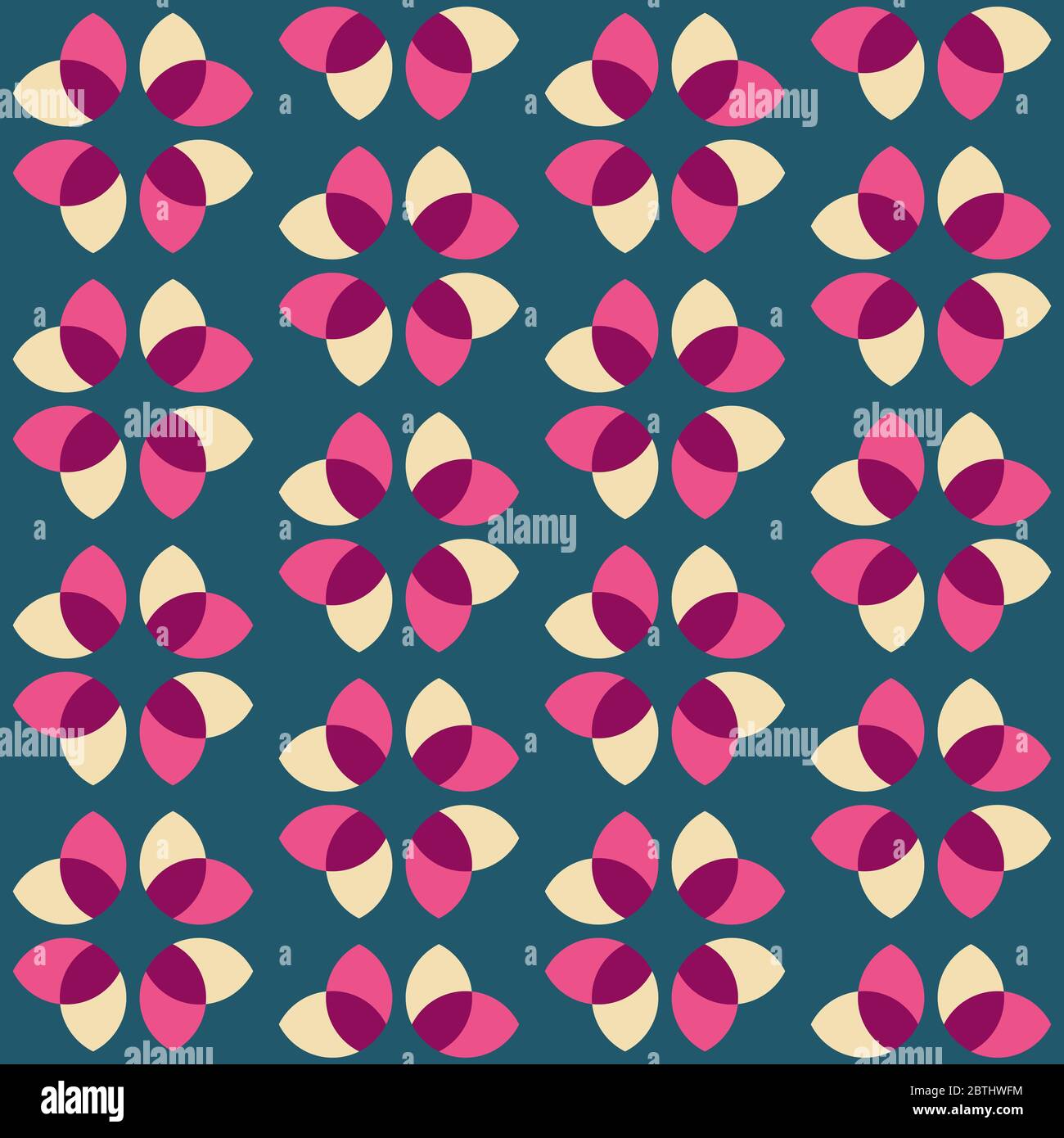 Simple abstract geometric design. Rounded repeated pattern for textile ...