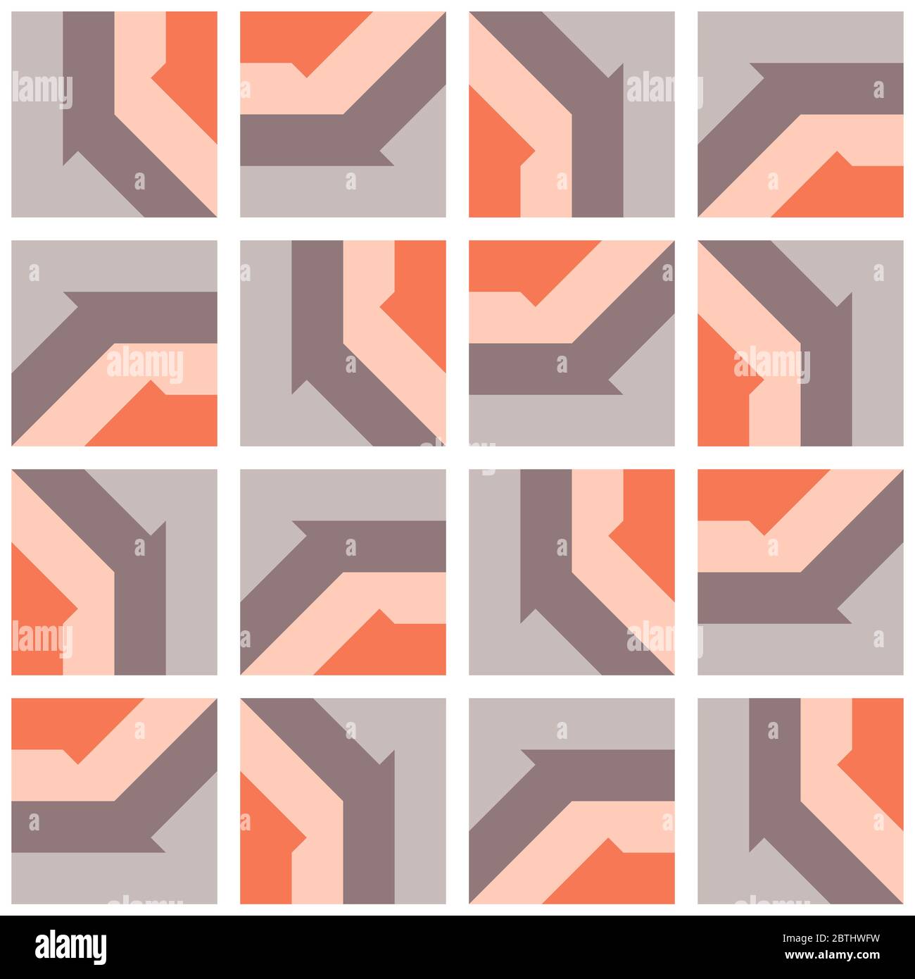 Simple abstract geometric design. Rounded repeated pattern for textile ...